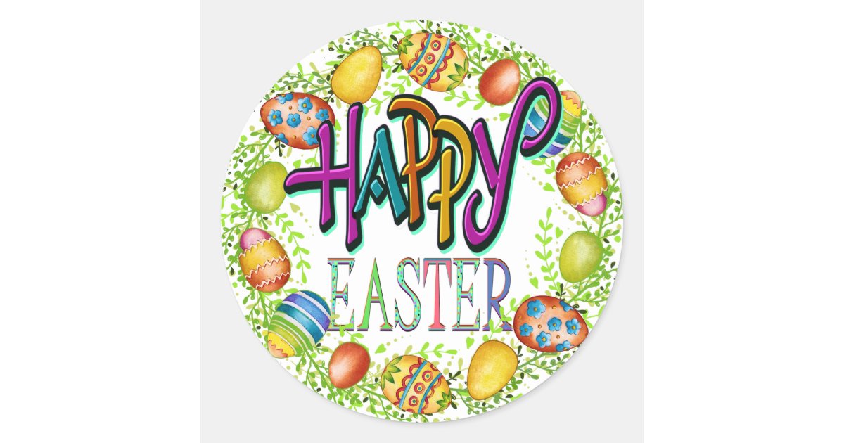 Happy Easter Sticker | Zazzle
