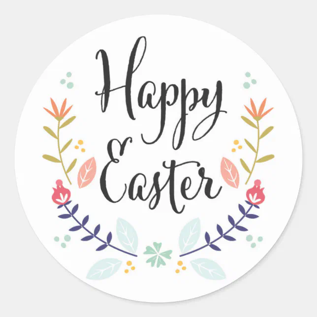 Happy Easter Stickers | Zazzle