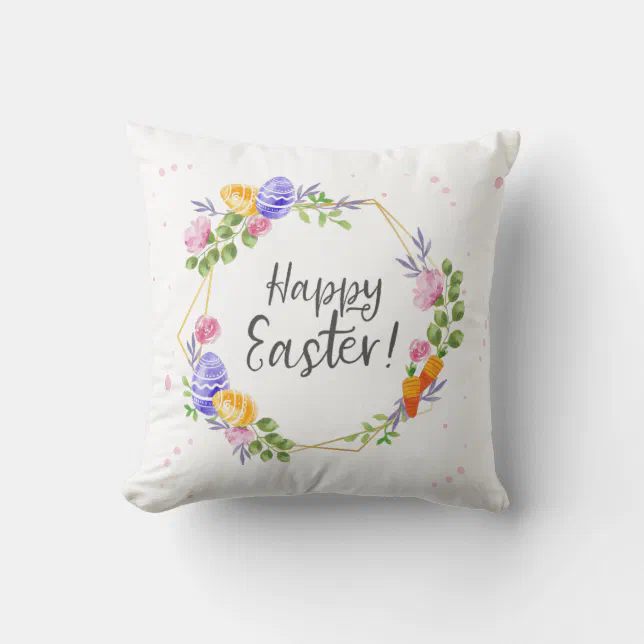 Happy Easter Throw Pillow | Zazzle