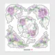 Happy Easter Violet Florals Sticker | Zazzle