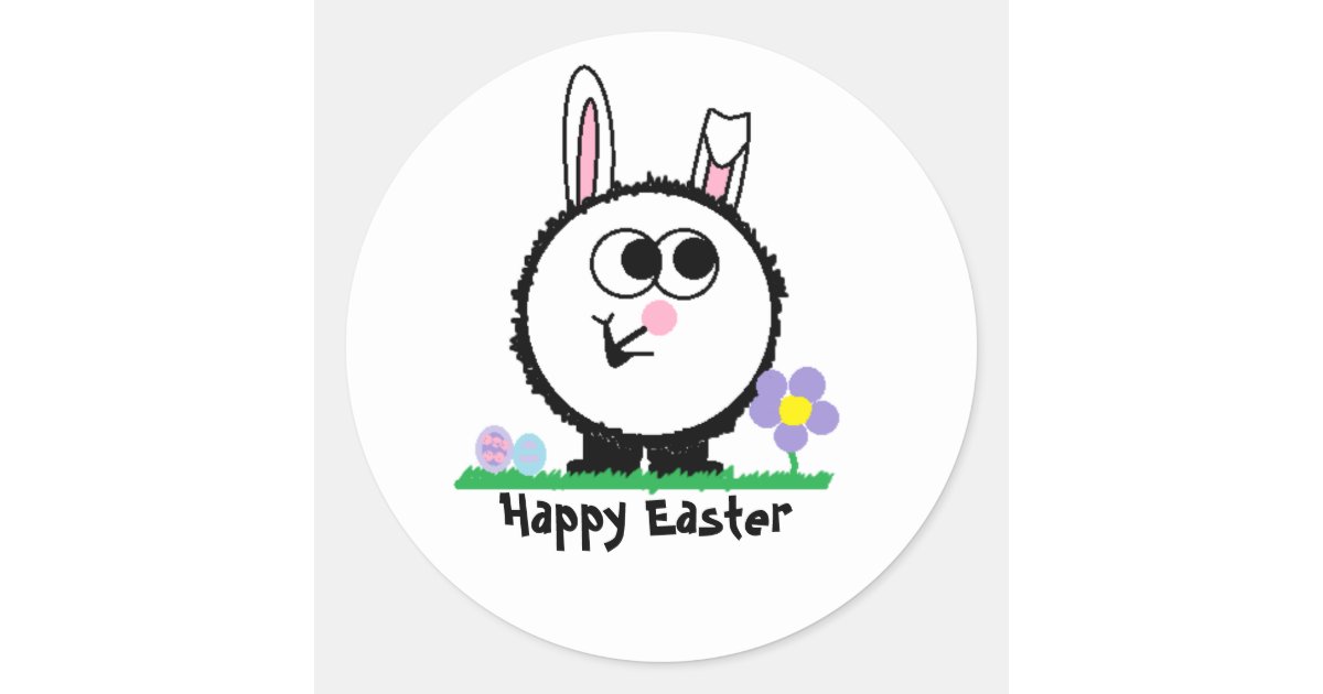 Happy Easter Weeble Sticker | Zazzle