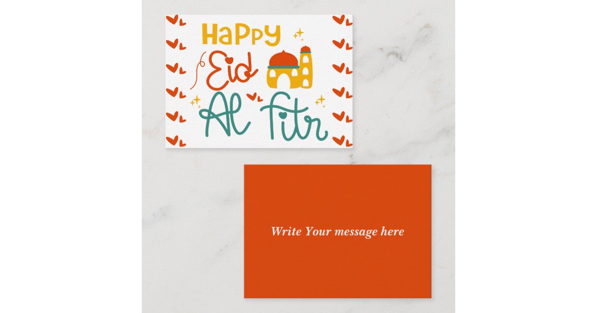 Happy Eid Note Card | Zazzle
