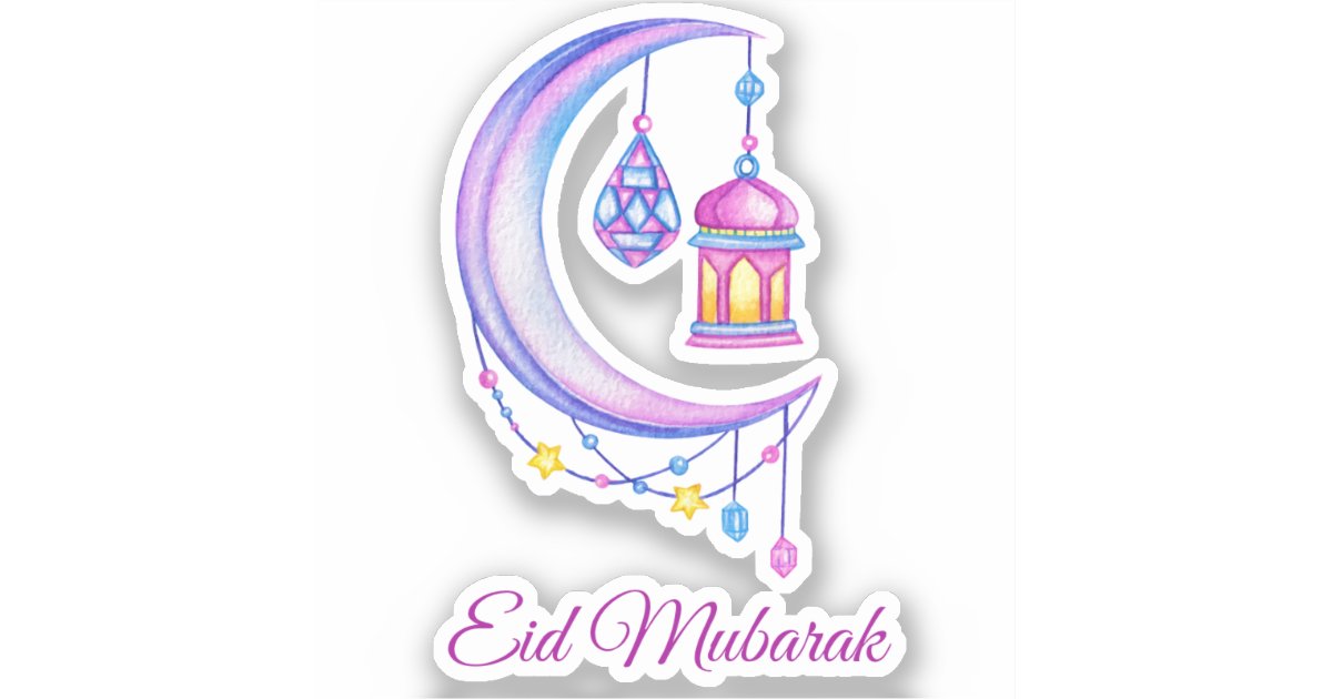 Happy Eid Sticker | Zazzle