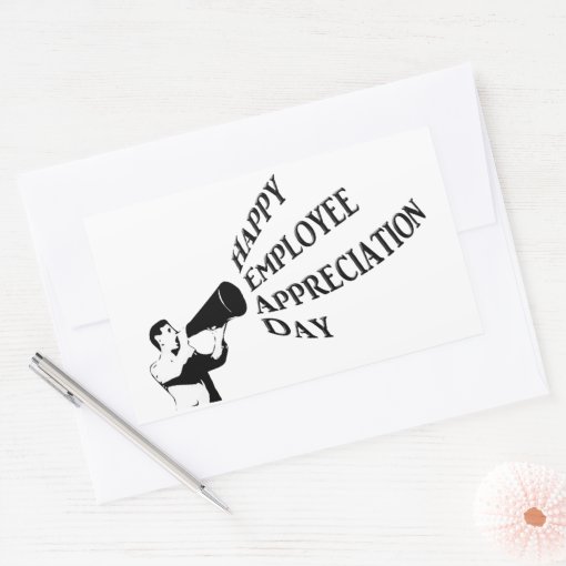 Happy Employee Appreciation Day Rectangular Sticker | Zazzle