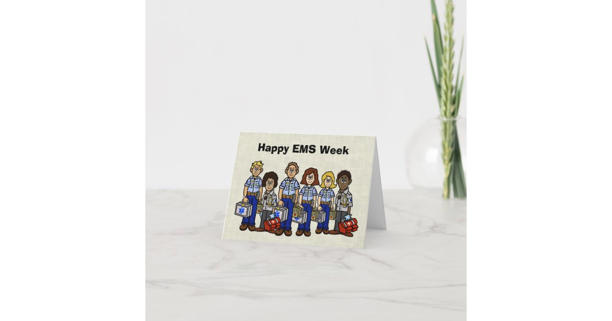 Happy EMS Week Greeting Card | Zazzle