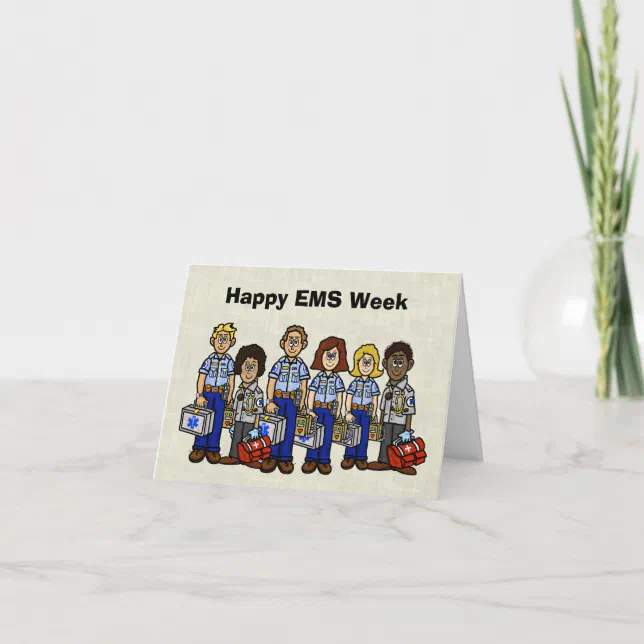 Happy EMS Week Greeting Card | Zazzle