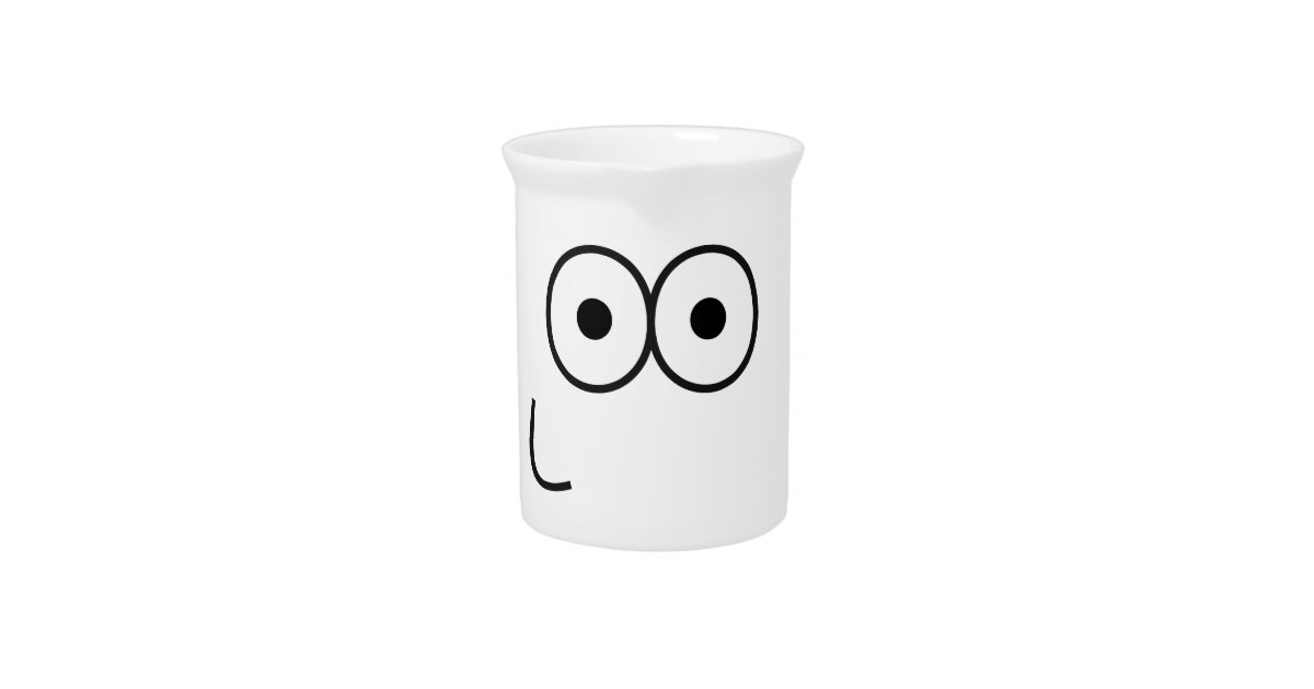 Happy Eyes and Mouth - Pitcher | Zazzle