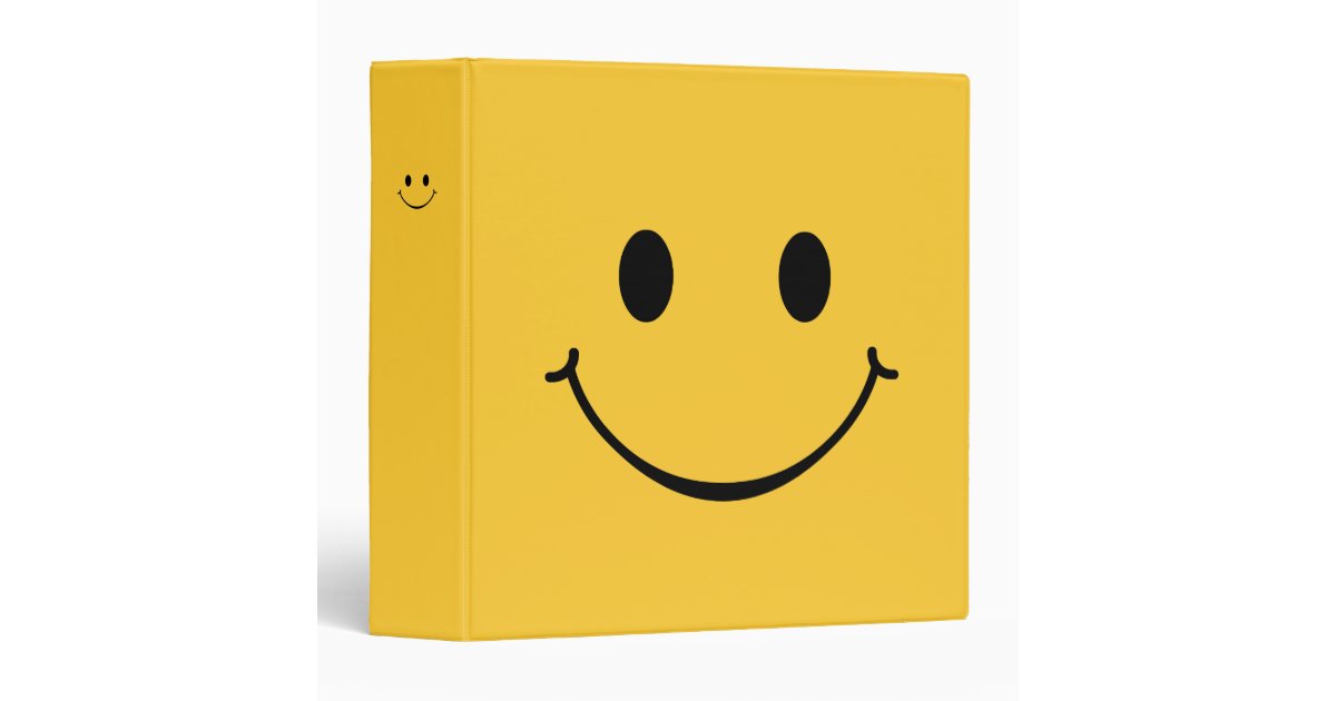 Happy Face Binder | Zazzle