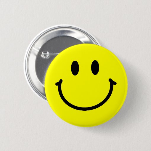 Happy Face Button | Zazzle