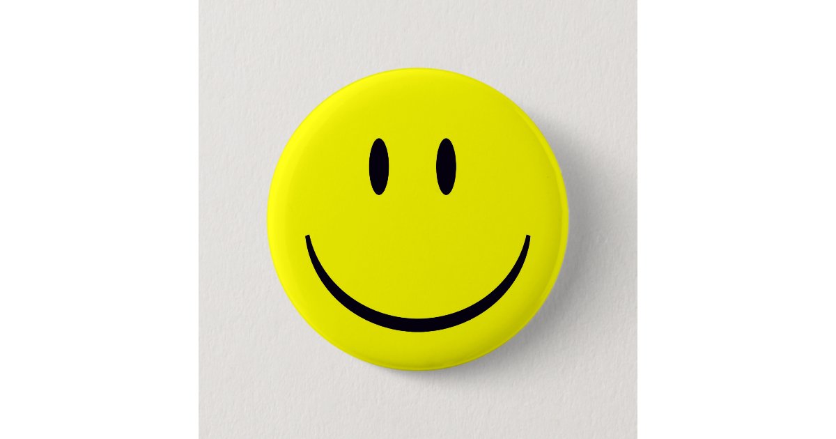 Happy Face Button | Zazzle