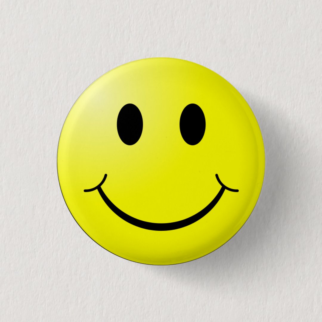 Happy Face Button | Zazzle