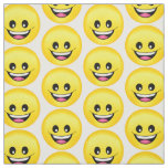 Classic Yellow Happy Face Fabric | Zazzle.com
