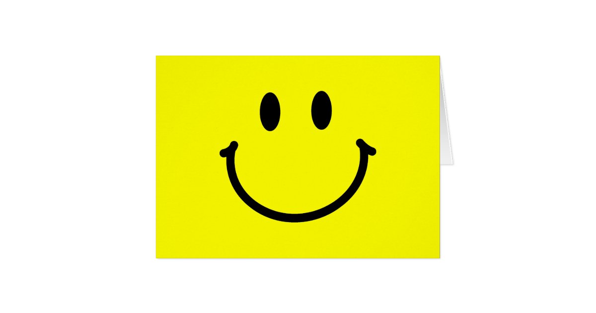 Happy Face Greeting Card | Zazzle