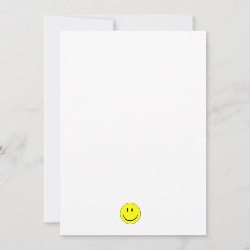 Happy Face Invitation | Zazzle