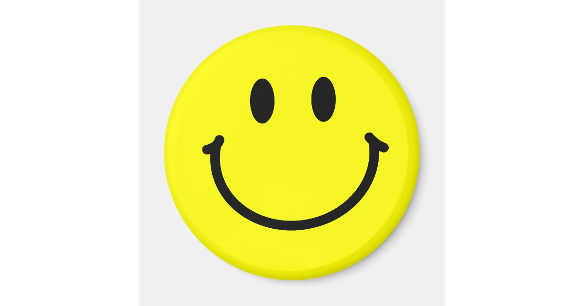 Happy Face Magnet | Zazzle