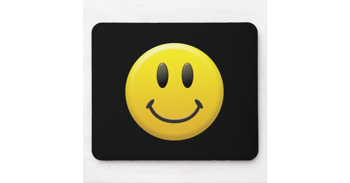 Happy Face Mouse Pad | Zazzle