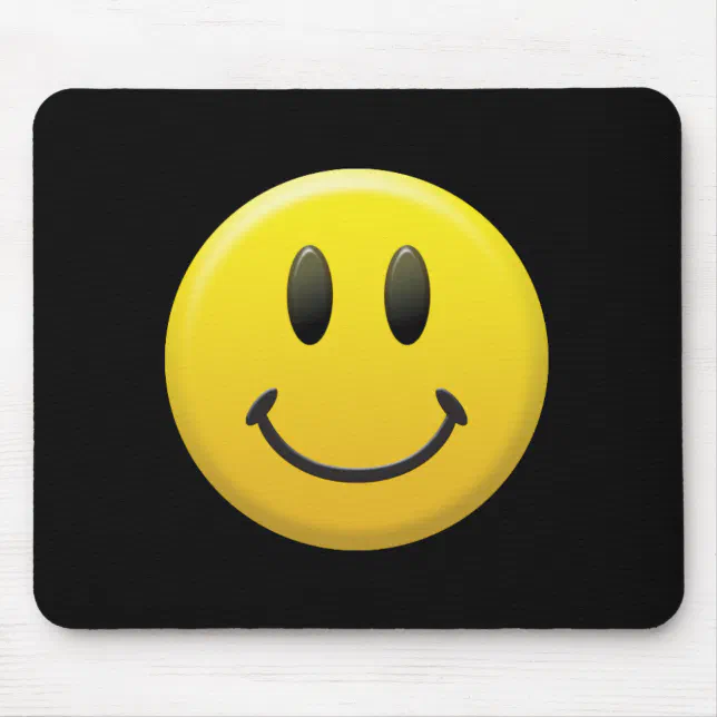 Happy Face Mouse Pad | Zazzle