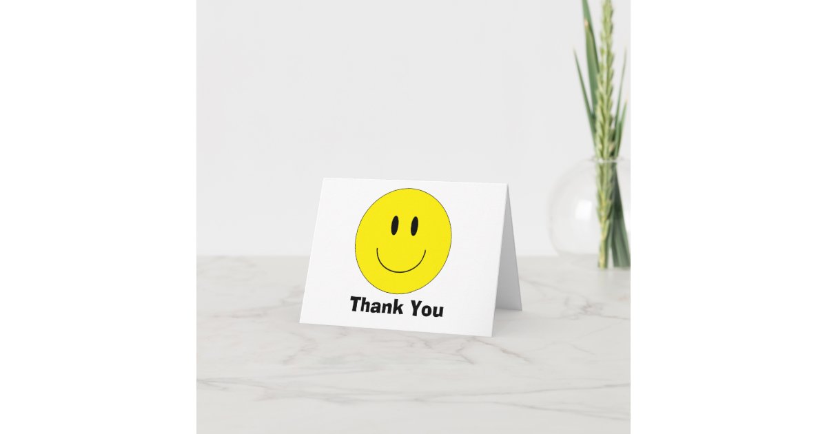 "Happy Face" Note Card | Zazzle
