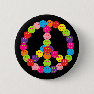 Peace Sign Buttons & Pins - No Minimum Quantity | Zazzle