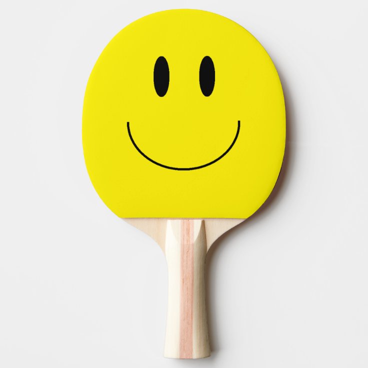 "Happy Face" Ping Pong Paddle | Zazzle