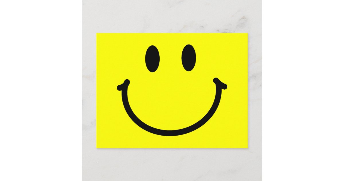 Happy Face Postcard | Zazzle
