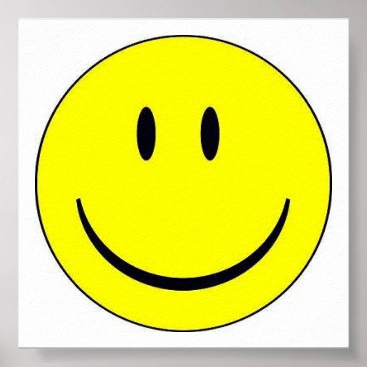 Happy Face Print | Zazzle