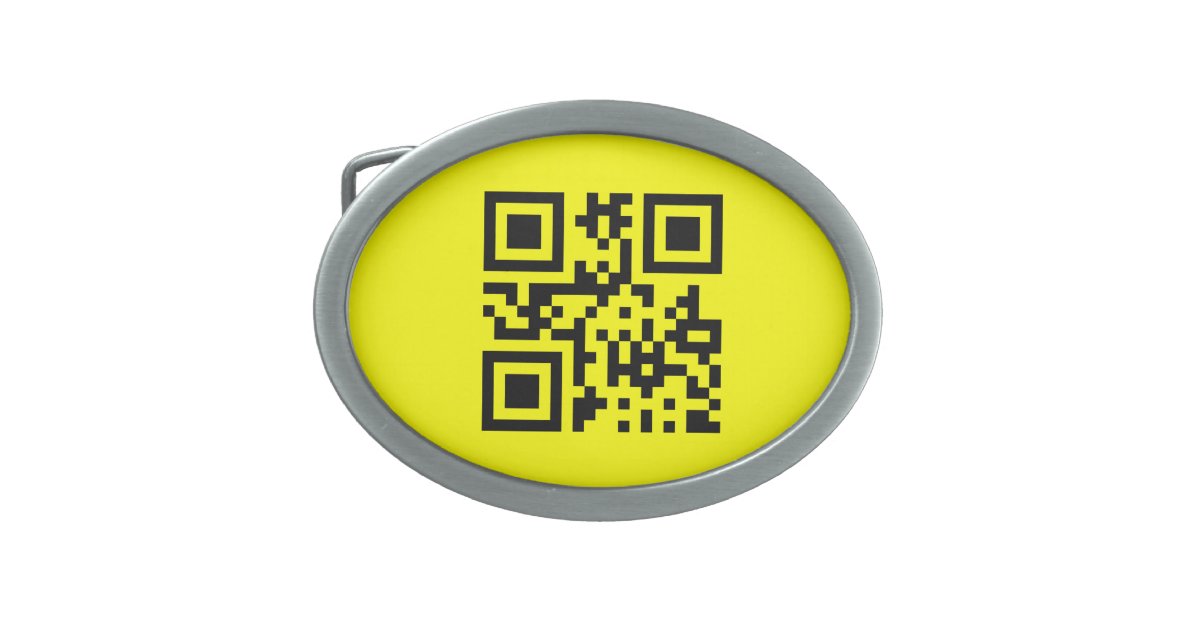 ☺ Happy Face Smiling Emoji -- QR Code Belt Buckle | Zazzle