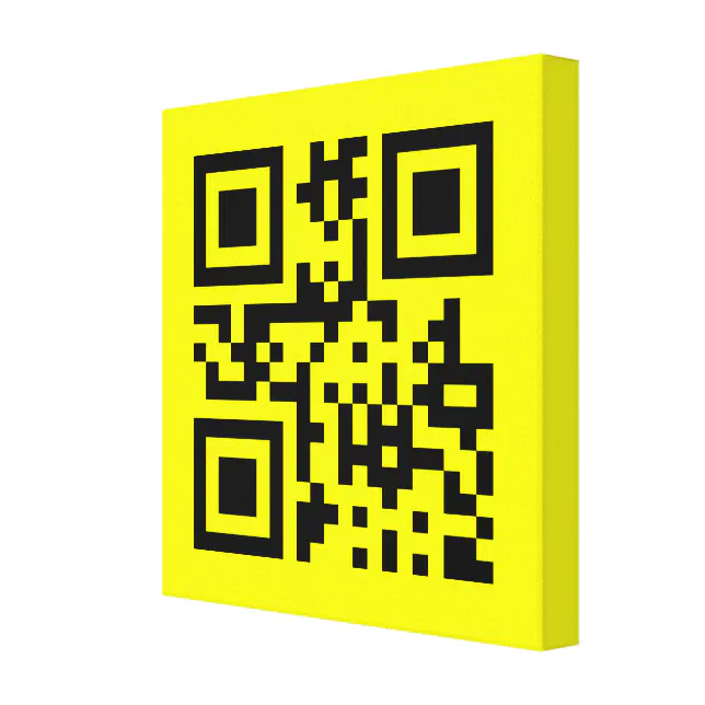 ☺ Happy Face Smiling Emoji -- QR Code Canvas Print | Zazzle