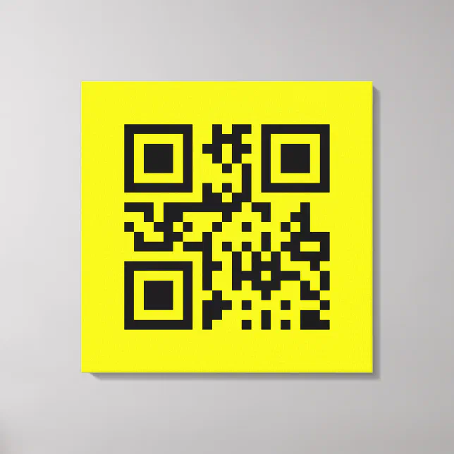 ☺ Happy Face Smiling Emoji -- QR Code Canvas Print | Zazzle