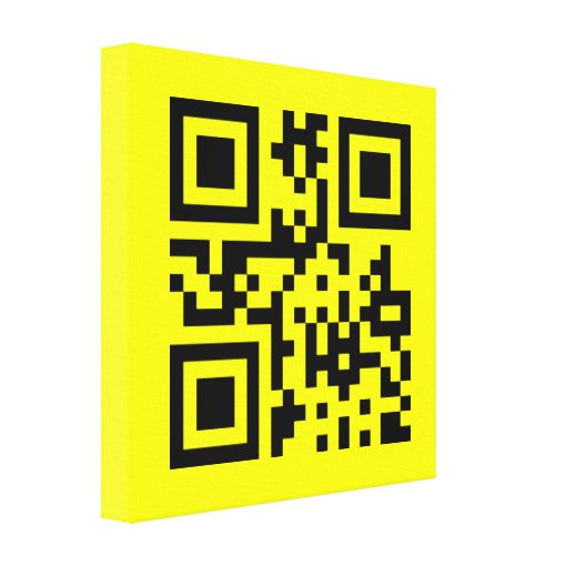 ☺ Happy Face Smiling Emoji -- QR Code Canvas Print | Zazzle