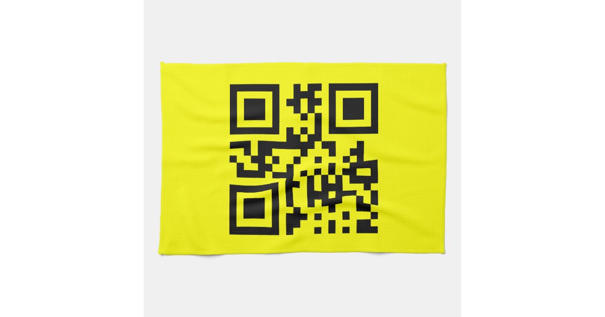 ☺ Happy Face Smiling Emoji -- QR Code Kitchen Towel | Zazzle