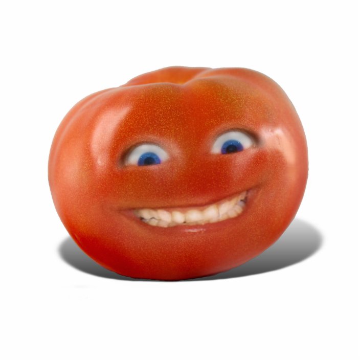 Happy Face Smiling Tomato Cutout | Zazzle.com