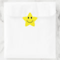 Happy Face Star Sticker | Zazzle