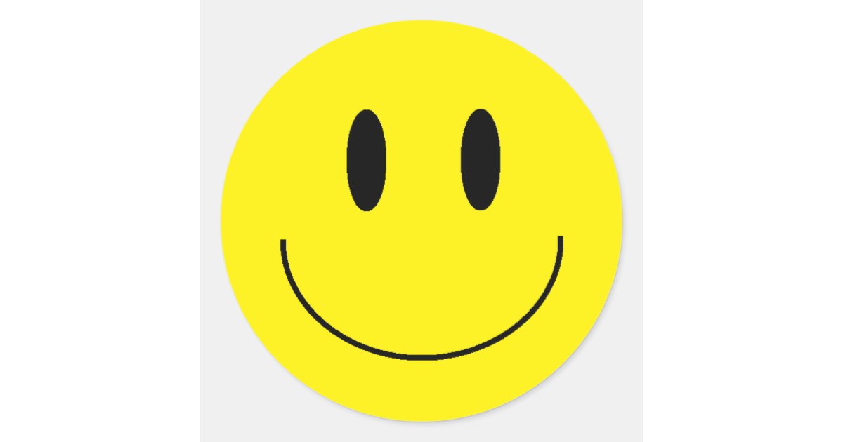 "Happy Face" Stickers | Zazzle
