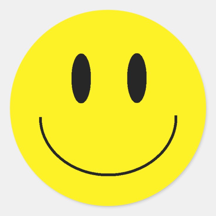 "Happy Face" Stickers | Zazzle