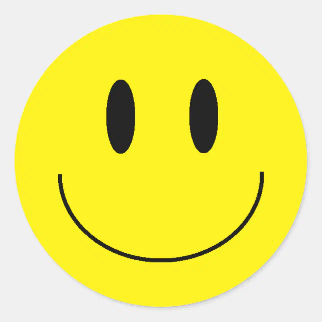 "Happy Face" Stickers | Zazzle