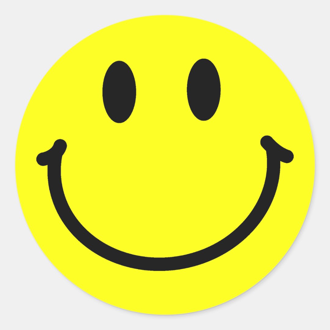 Happy Face Stickers | Zazzle
