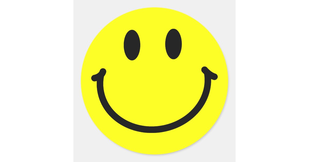 Happy Face Stickers | Zazzle