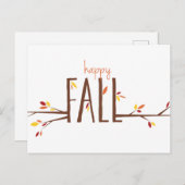 Happy Fall Postcard | Zazzle