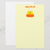 Happy Fall y'all candy corn stationary Stationery | Zazzle
