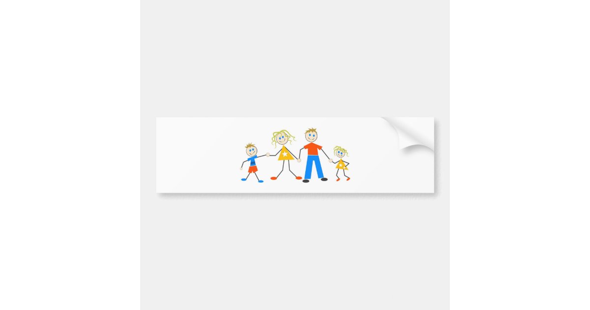 Happy Families Bumper Sticker | Zazzle.com