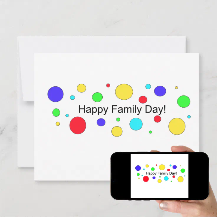 Happy Family Day! Card | Zazzle