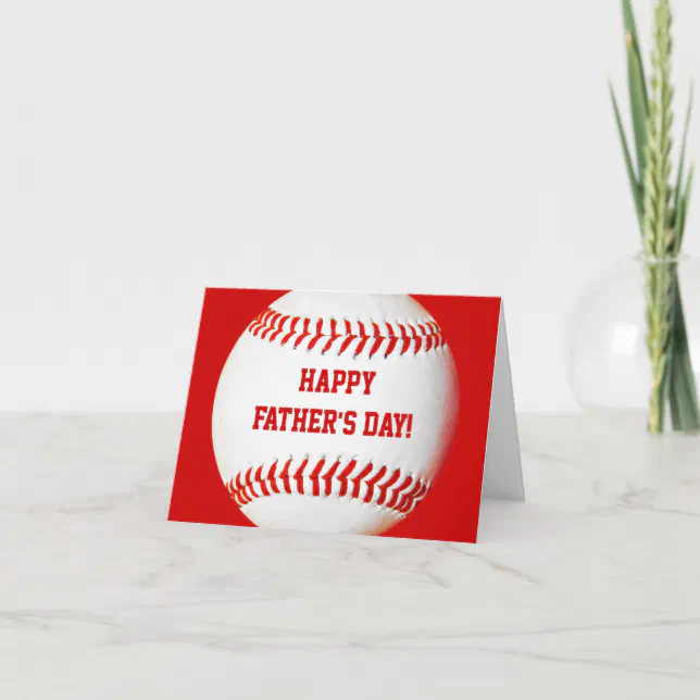 Happy Father's Day Baseball Card | Zazzle