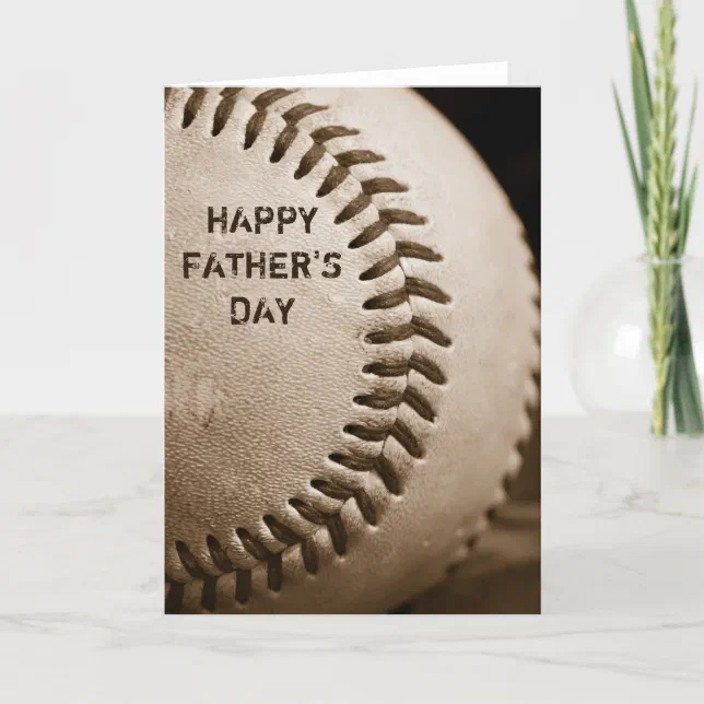 Happy Father's Day Baseball Greeting Card | Zazzle
