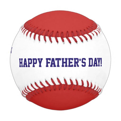 Happy Father's Day Baseball- I hit a homerun! Baseball | Zazzle