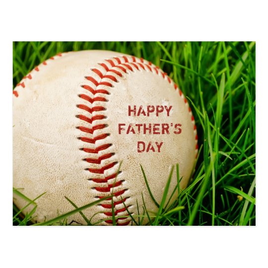 Happy Father's Day Baseball Postcard | Zazzle.com