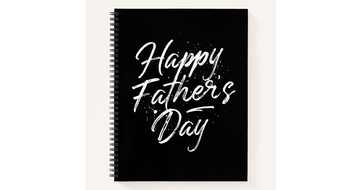 Happy Father's Day Blank Sketchbook Notebook | Zazzle