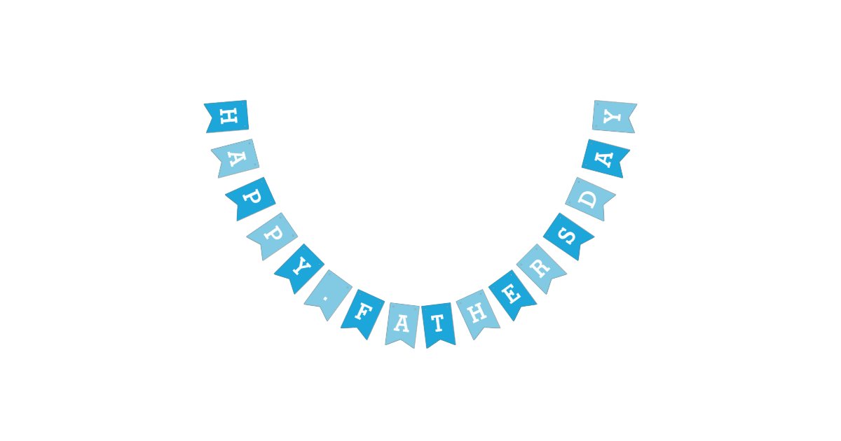Happy Father's Day Bunting Banner Party Flags | Zazzle