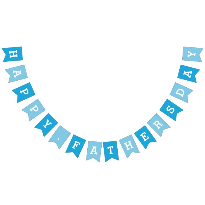 Happy Father's Day Bunting Banner Party Flags | Zazzle.com