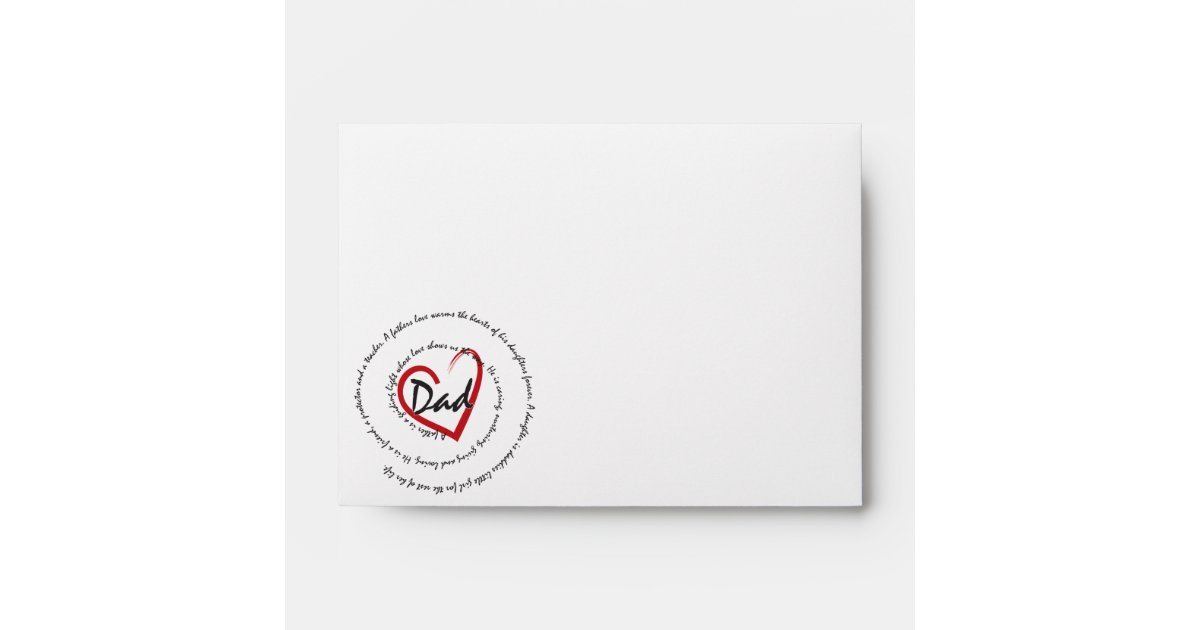 Happy Fathers Day Envelope | Zazzle